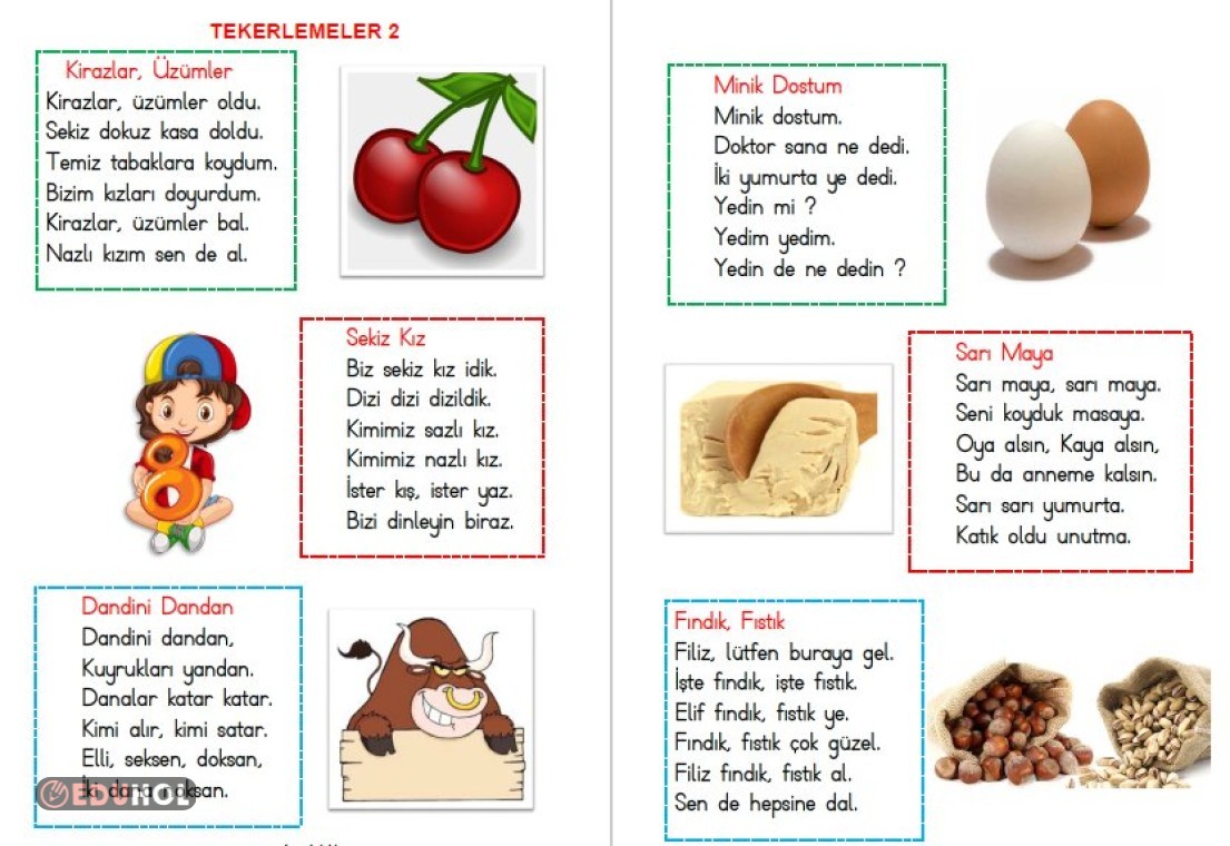 Tekerlemeler 2 | Eduhol - Ders Videoları İzle Online Test Çöz Etkinlik ...