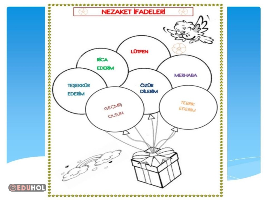 Nezaket İfadeleri Boyama | Eduhol - Ders Videoları İzle Online Test Çöz ...