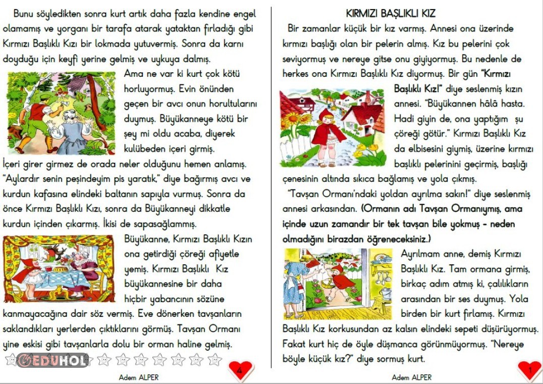 Kırmızı Başlıklı Kız | Eduhol - Ders Videoları İzle Online Test Çöz ...